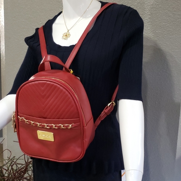 bebe | Bags | Bebe Mini Backpack Red New | Poshmark